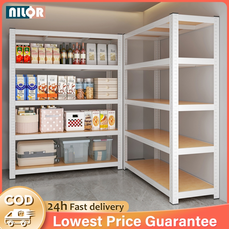 5 Tier Rak Besi Bertingkat Metal Boltless Rack Home Kitchen Store ...