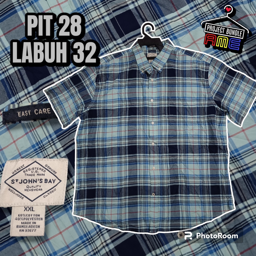 Kemeja Shirt Bigsize Oversize 3XL (Pit 28 Ukuran Dada 56 inch) | Shopee ...