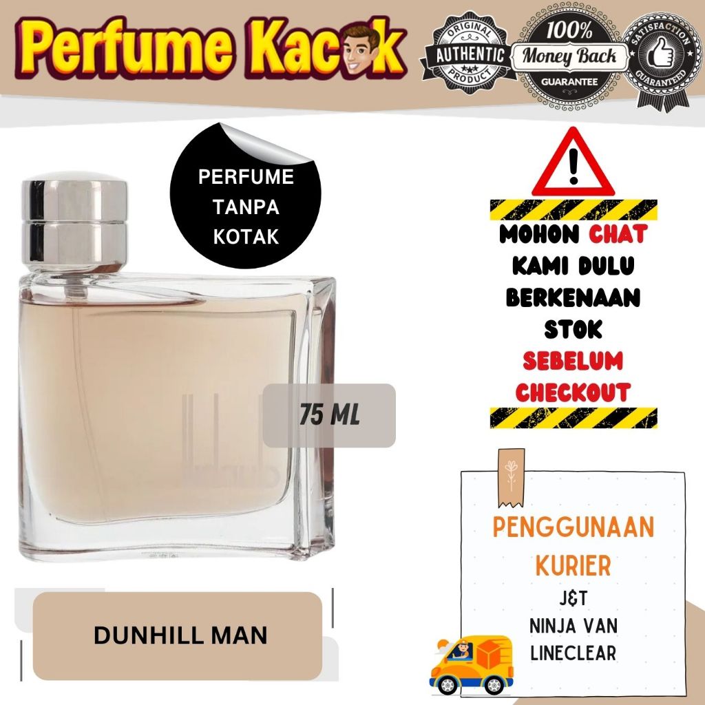 DUNHILL Man Eau de Toilette (EDT) 75ML For Men Out of Box Perfume Tanpa ...