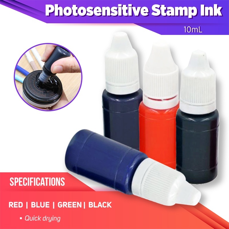 10m Oil Based Photosensitive Stamp Ink used for Company Stamps Self ...