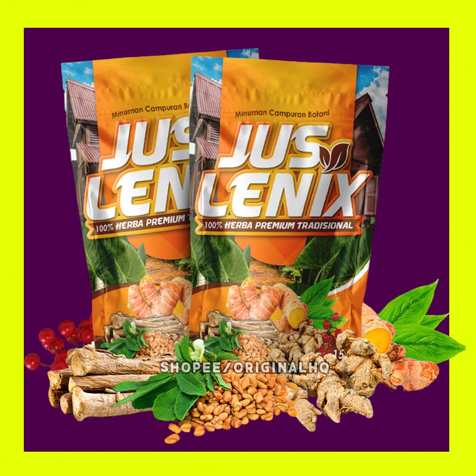 [ JUS LENIX ] -Minuman Herba Tradisional Berkualiti Tinggi & Premium - 15 SACHET | Shopee Malaysia