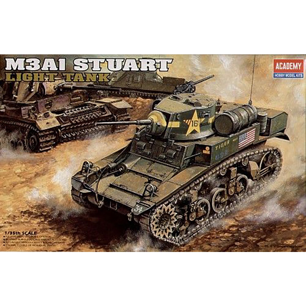Academy 1398 1/35 M3A1 Stuart Light Tank | Shopee Malaysia
