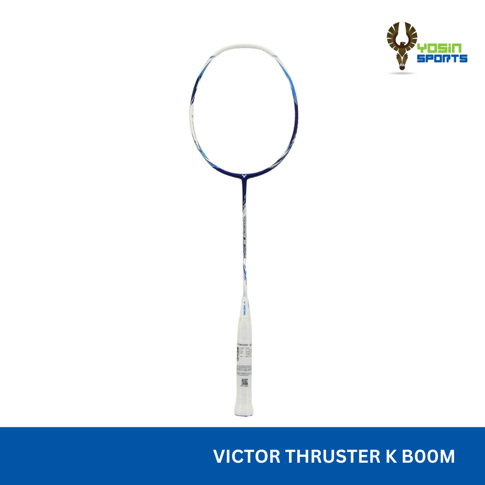 Victor Thruster-K-Boom (4UG5) badminton racket + string & grip | Shopee ...