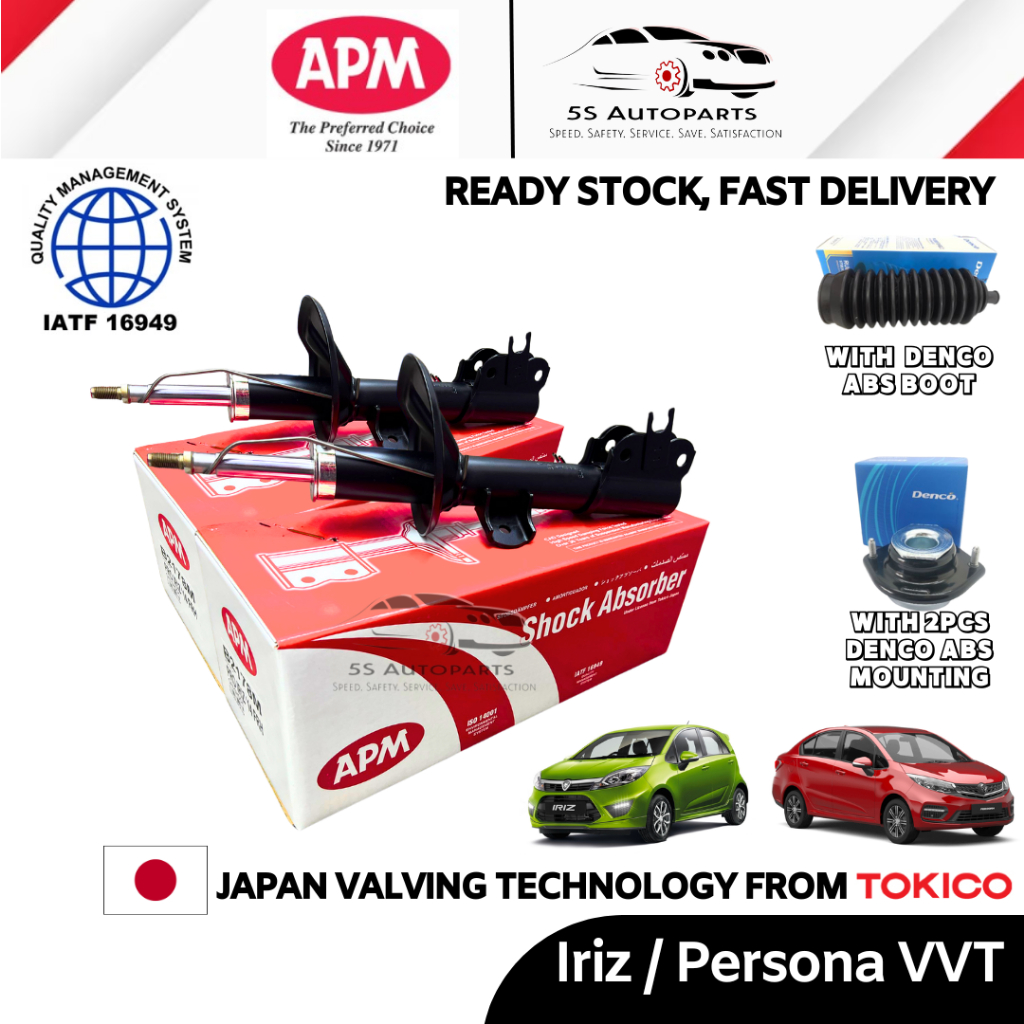 APM Proton Iriz, Persona VVT Front, Rear Gas Shock Absorber W/Denco ...