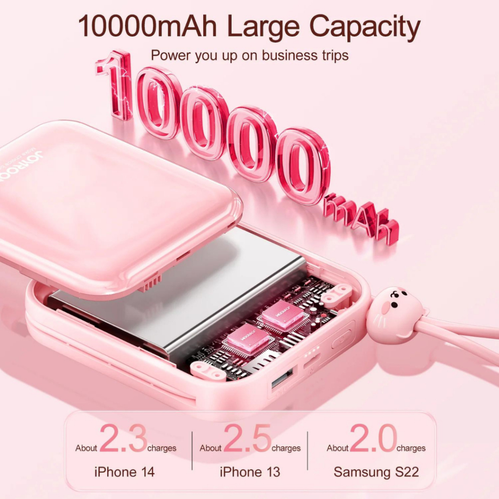 JOYROOM JR-L008 Cutie Series 22.5W Power Bank with Kickstand 10000mAh ...