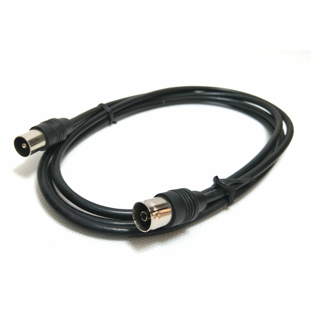 VHF UHF RF TV Antenna Ariel Cable plug to Socket Male to Female Cable ...