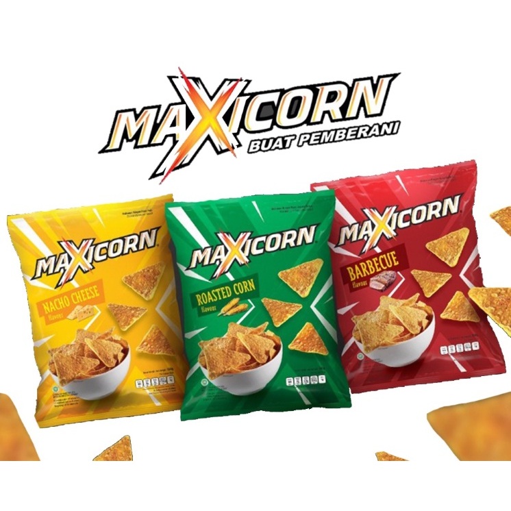 Maxicorn (140g - 150g) - Roasted Corn / Barbeque / Nacho Cheese ...