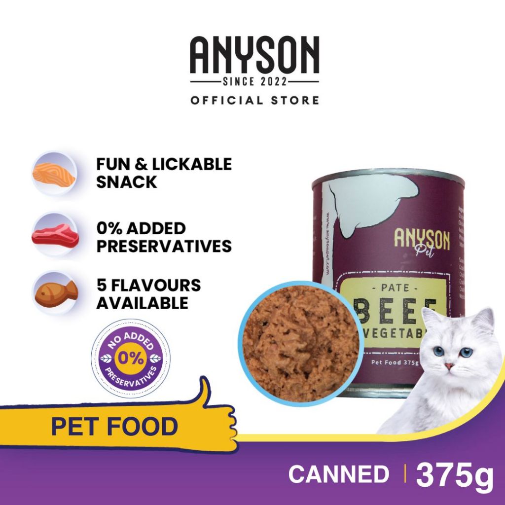 Anyson Cat Food & Cat Grass Premium Quality Makanan Kucing 猫粮 | 375g ...
