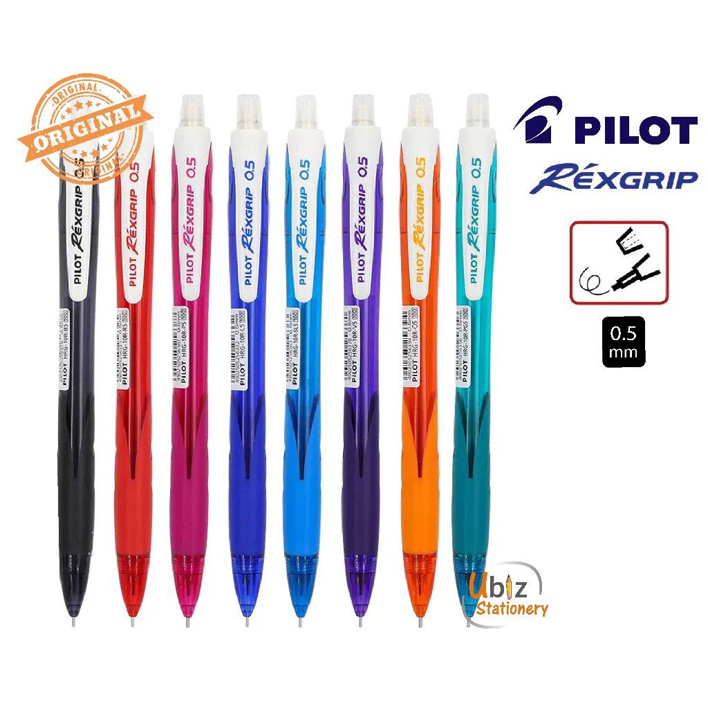 Pilot Rexgrip Mechanical Pencil 0.5mm/0.7mm (random colours) | Shopee Malaysia