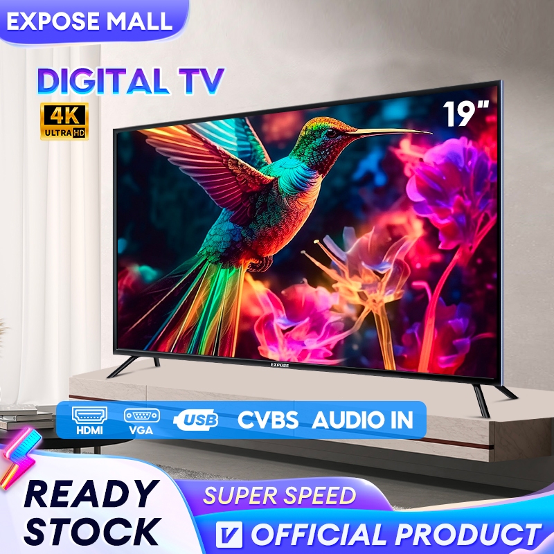 TV 19 inch Digital TV Murah EXPOSE 4K LED Television Support MYTV Ultra ...
