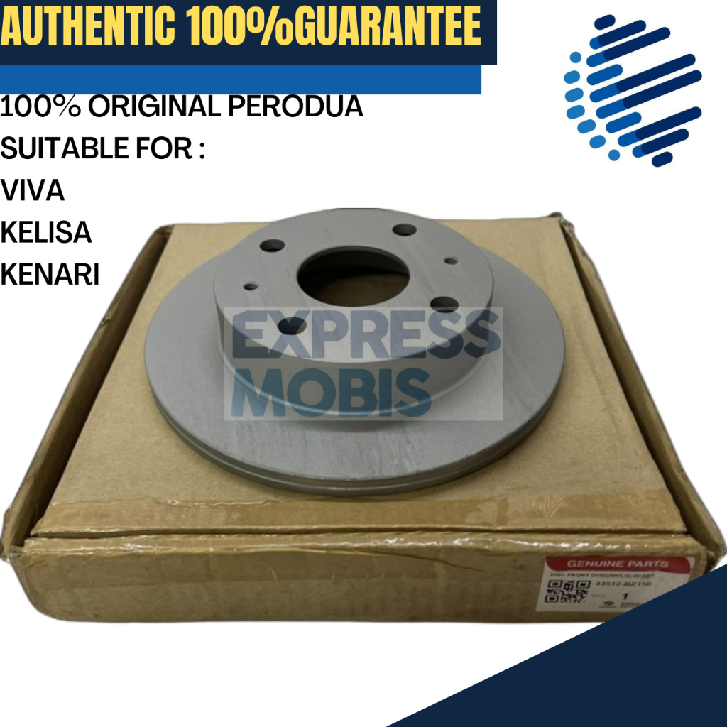 100% ORIGINAL PERODUA FRONT DISC ROTOR 43512-BZ150 VIVA KELISA KENARI ...