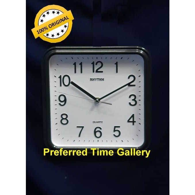 (Clock) 100% ORIGINAL Rhythm Wall Clock CMG450NR02 Number Dial | Shopee ...