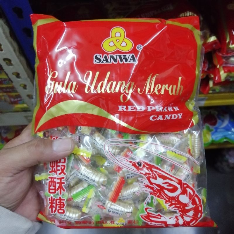 coklat udang merah kacang rangup red prawn candy peanut crisp | Shopee ...