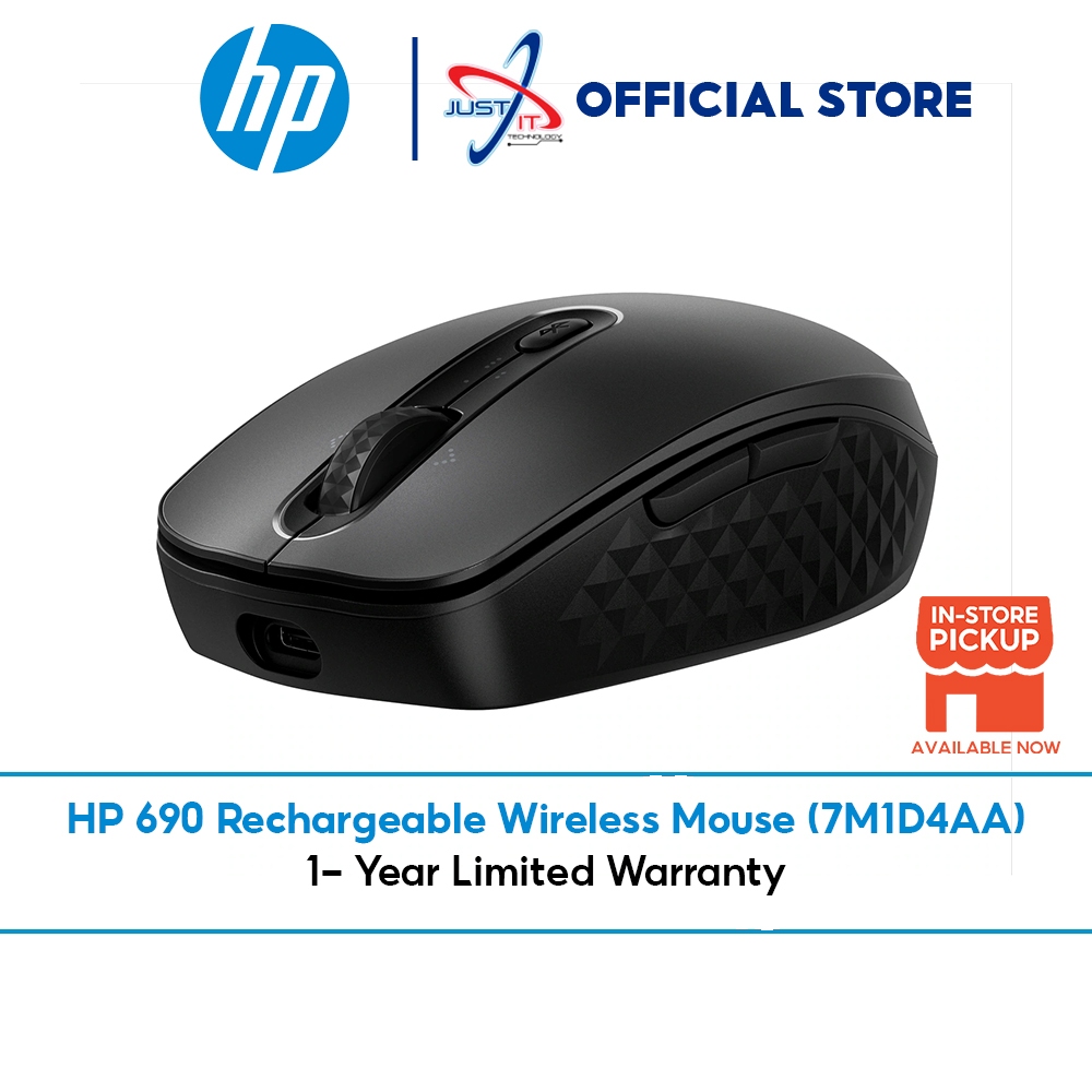 HP 690 Rechargeable Wireless Mouse (7M1D4AA) | Shopee Malaysia