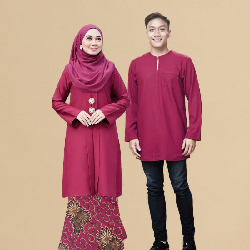 BAJU SEDONDON RAYA ,KURUNG BATIK , KURTA GREEN TEA | Shopee Malaysia