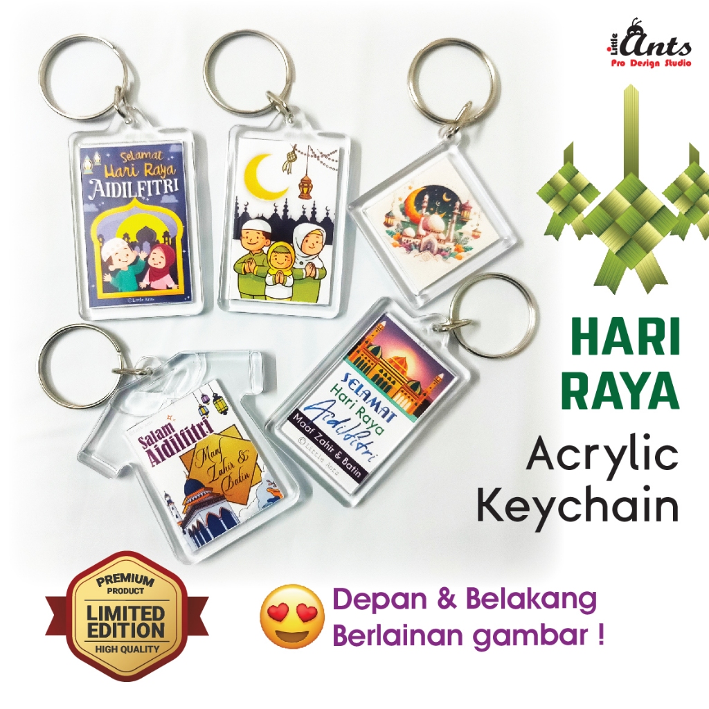 [NEW] Hari Raya Acrylic Keychain Ramadan EID Mubarak doorgift souvenir ...