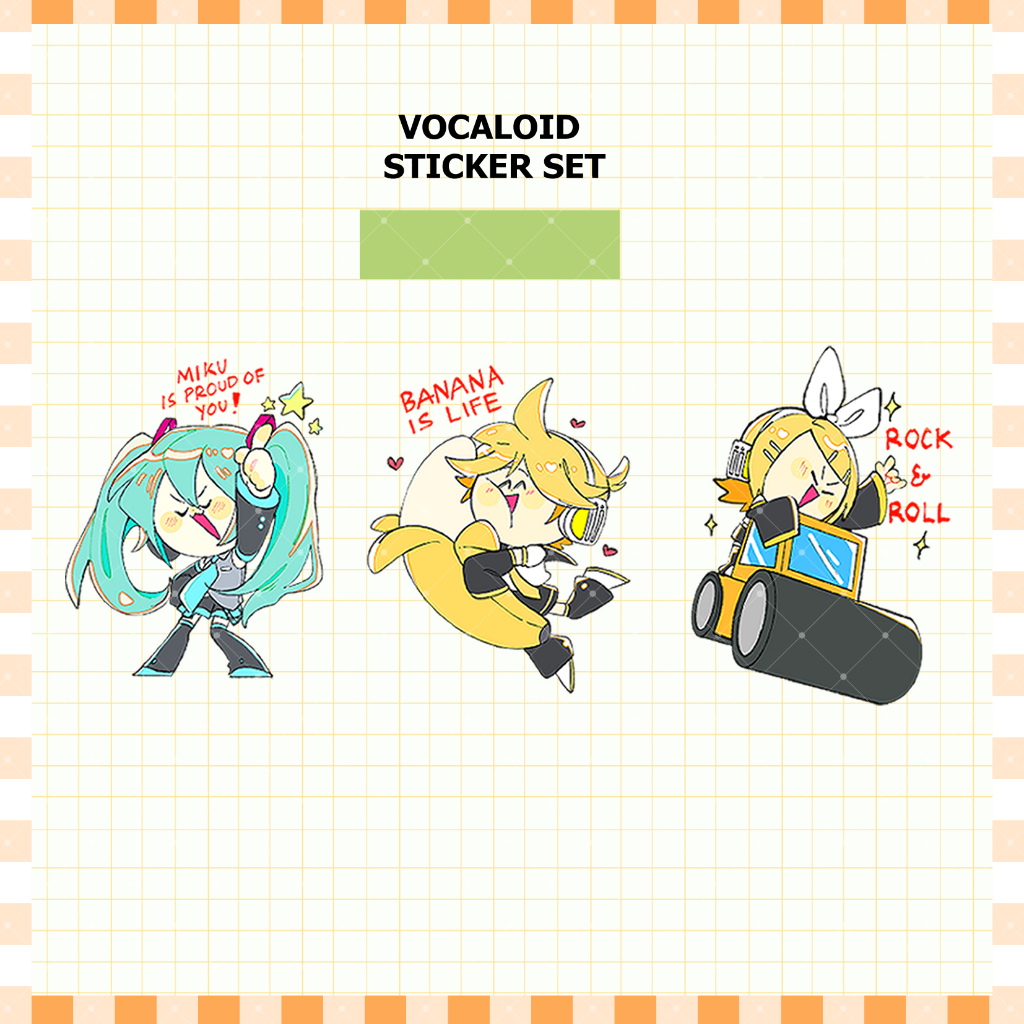 Vocaloid Sticker Set | Shopee Malaysia