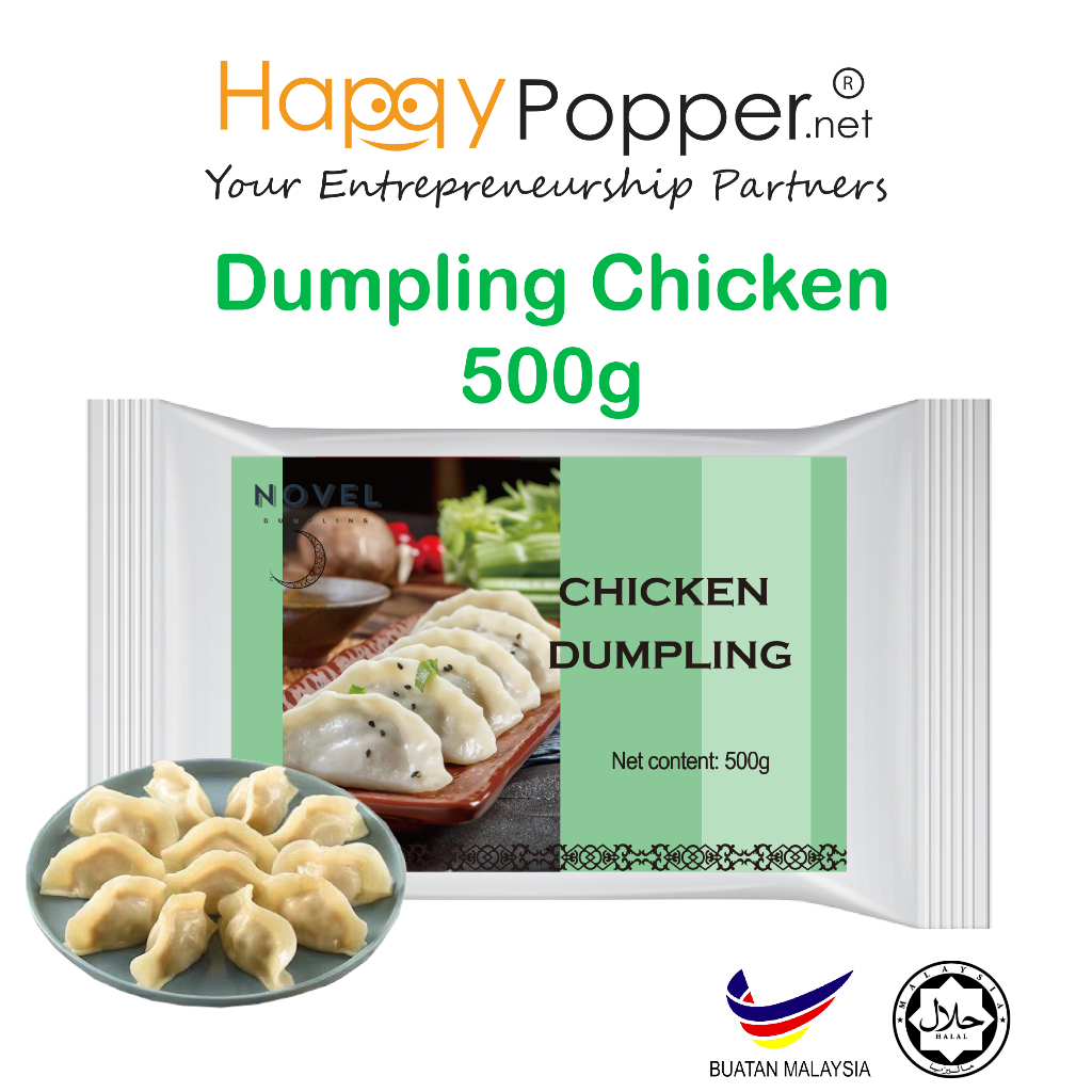 Happypopper Dumpling Chicken Halal 500G 500 G 25 PCS+- Frozen Food ...