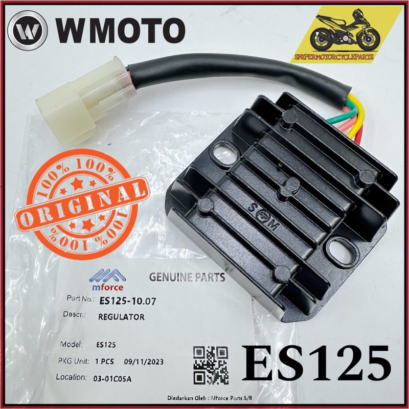 [100% ORI] WMOTO ES125 ES 125 RECTIFIER & REGULATOR KATAO ES125-10.07 ...