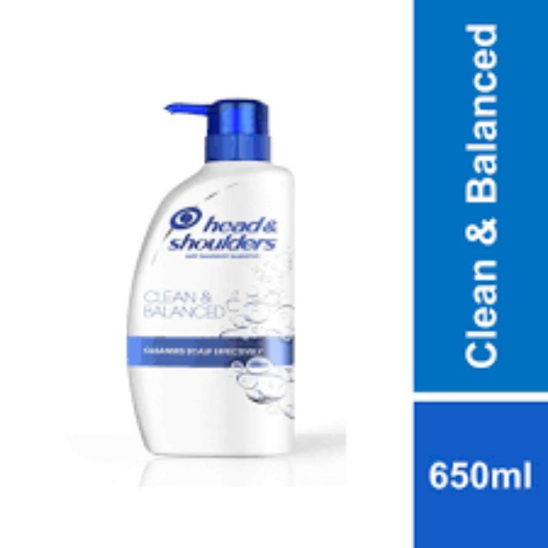 Head & Shoulders Clean & Balanced Anti-Dandruff Shampoo (650ml) | Shopee Malaysia