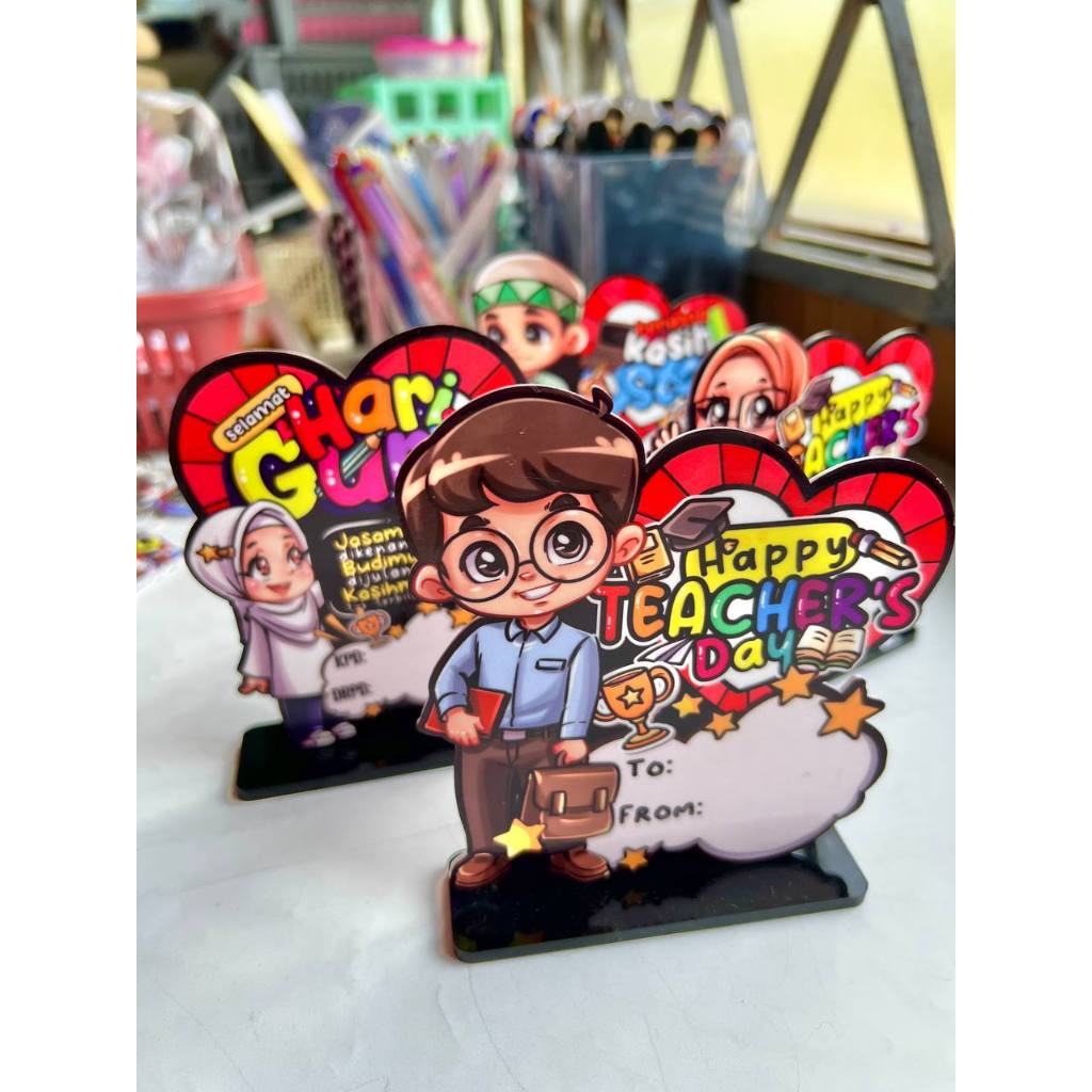 Plak Hadiah Hari Guru Comel | Shopee Malaysia