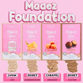 MAAEZ FOUNDATION - MAKE IT GLOW (FULL COVERAGE) | Shopee Malaysia
