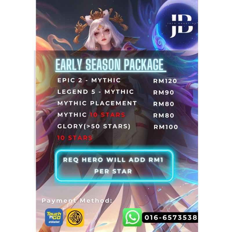 MLBB BOOSTING SERVICE/JOKI MOBILE LEGEND/BOOSTING ML RANK/BOOSTING ...