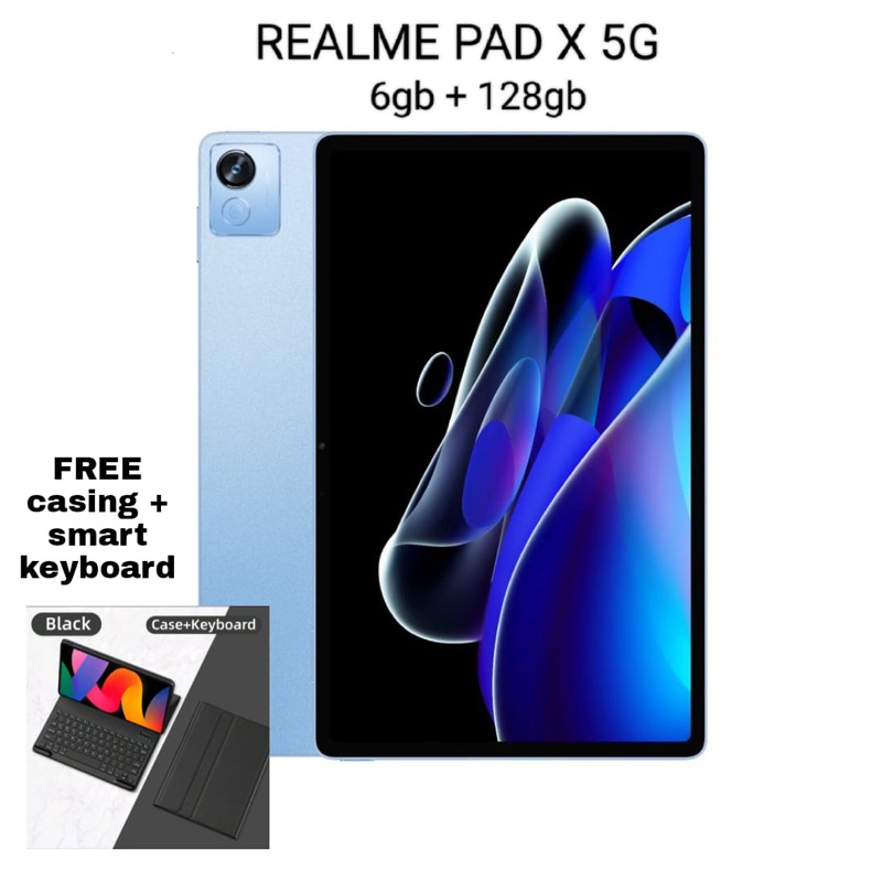 Realme Pad X 5G (6gb + 128gb) Free Case & Keyboard | Shopee Malaysia