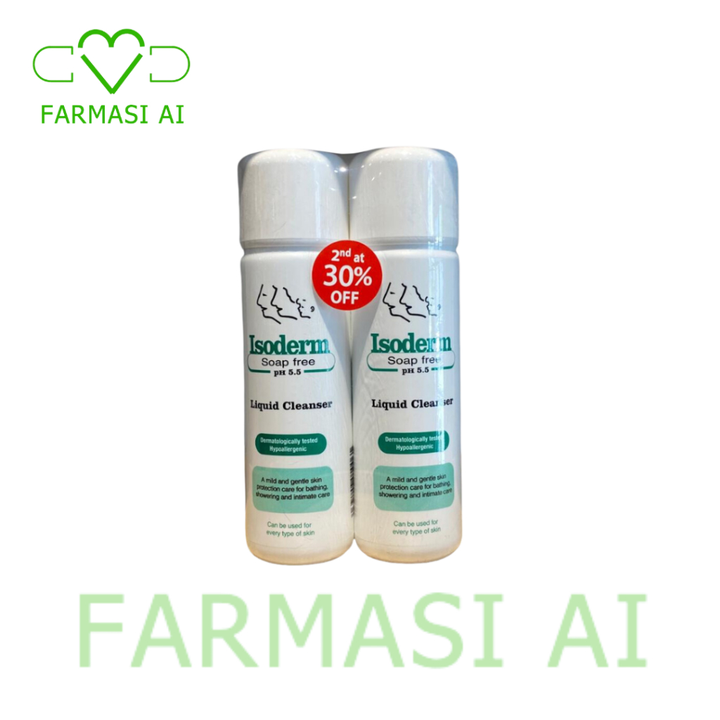 Isoderm Soap Free Liquid Cleanser 250ml (Buy 2nd at 30%) (Exp:01/2028 ...