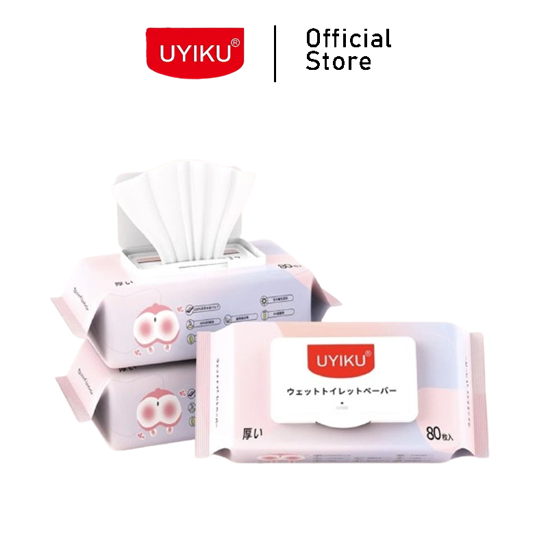 UYIKU Wet Toilet Wipes (80 Pcs/Pack) | Shopee Malaysia