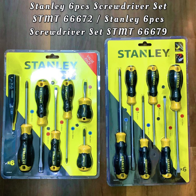 READY STOCK !!! Stanley Screwdriver Set STMT 66672 / Stanley Screwdriver Set STMT 66679 | Shopee ...