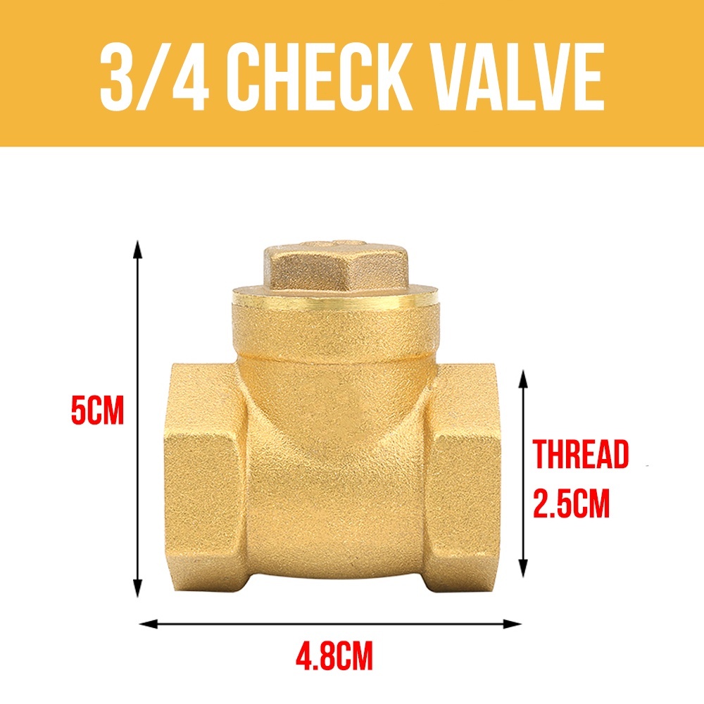One Way Valve Spring Valve Check Valve Non Return Valve Brass Valve ...