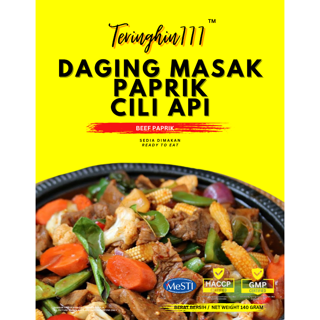 DAGING MASAK PAPRIK CILI API 140g | Shopee Malaysia