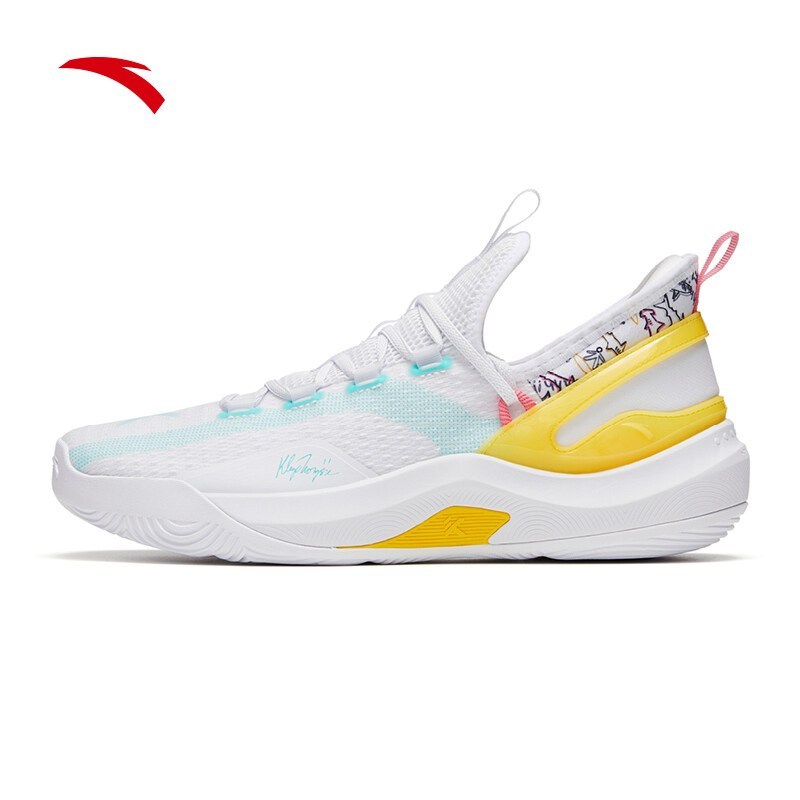 ANTA KT Team Fly Basketball Shoes - White/Green/Lemon Yellow 1124B1606 ...