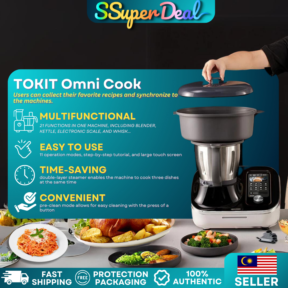 TOKIT Omni Cook: Your Smart Home Chef, With 【Stir-Frying, Cutting, Slow ...