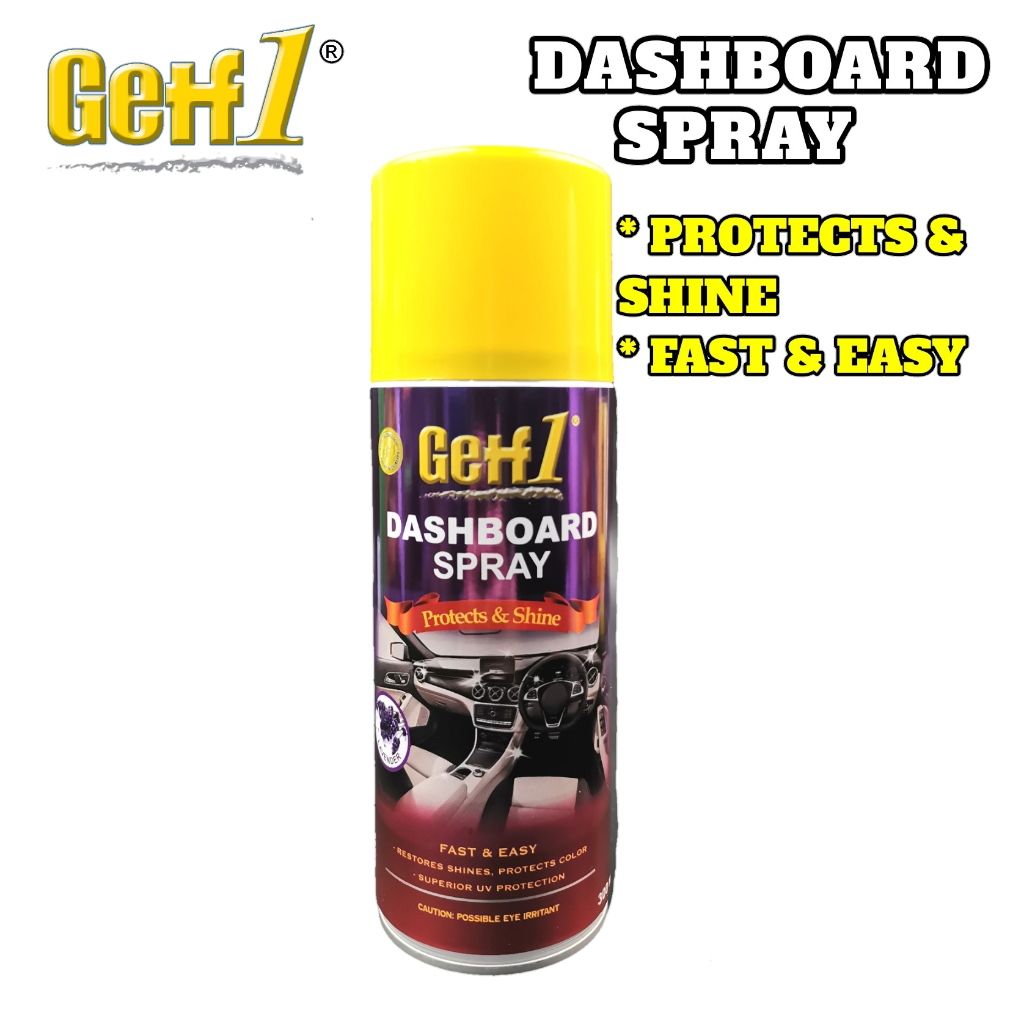 Getf1 Dashboard Spray UV Protector Coating dash Silicone shine Polymer ...