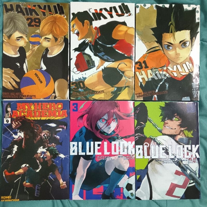Preloved Manga / Japanese Comics English HAIKYU BLUE LOCK MY HERO ...