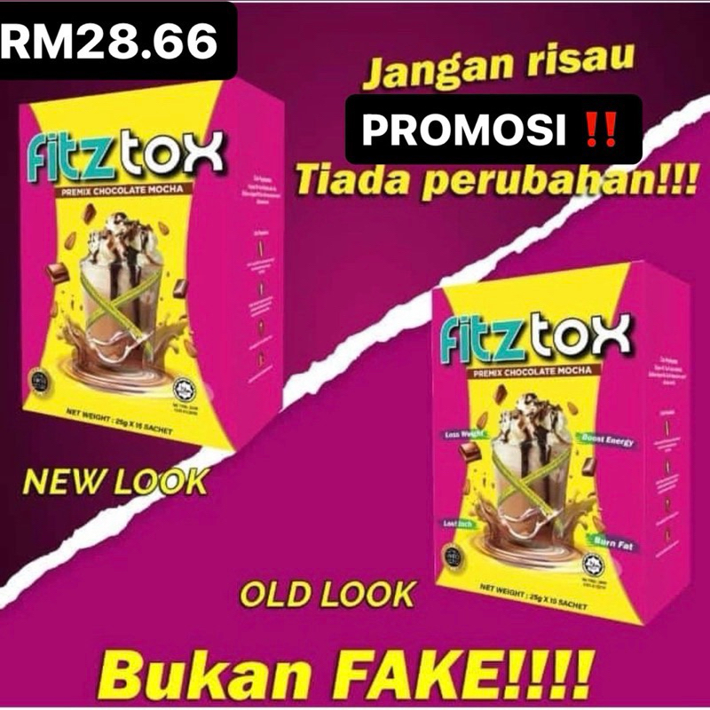 ( FITZTOX ) CHOCOLATE MOCHA FITZTOX ORIGINAL HQ 15 SACHET (READY STOCK ...