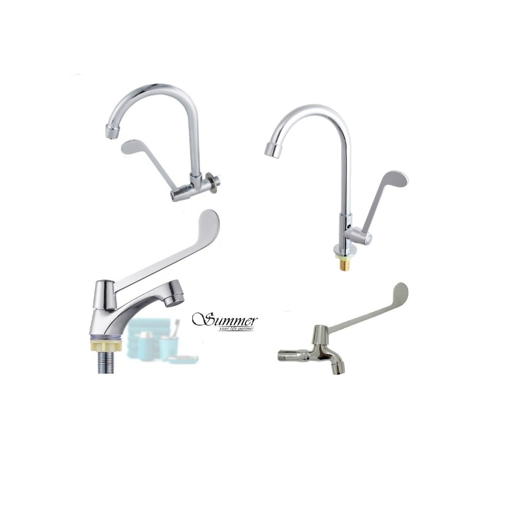 Medical Hospital Brass Basin Tap Wall Tap Wall Kitchen Tap Stand ...