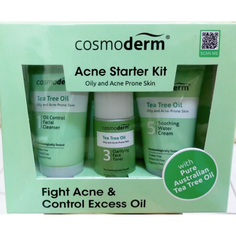 Cosmoderm Tea Tree Series Face Wash | Toner | Day & Night Cream Facial ...