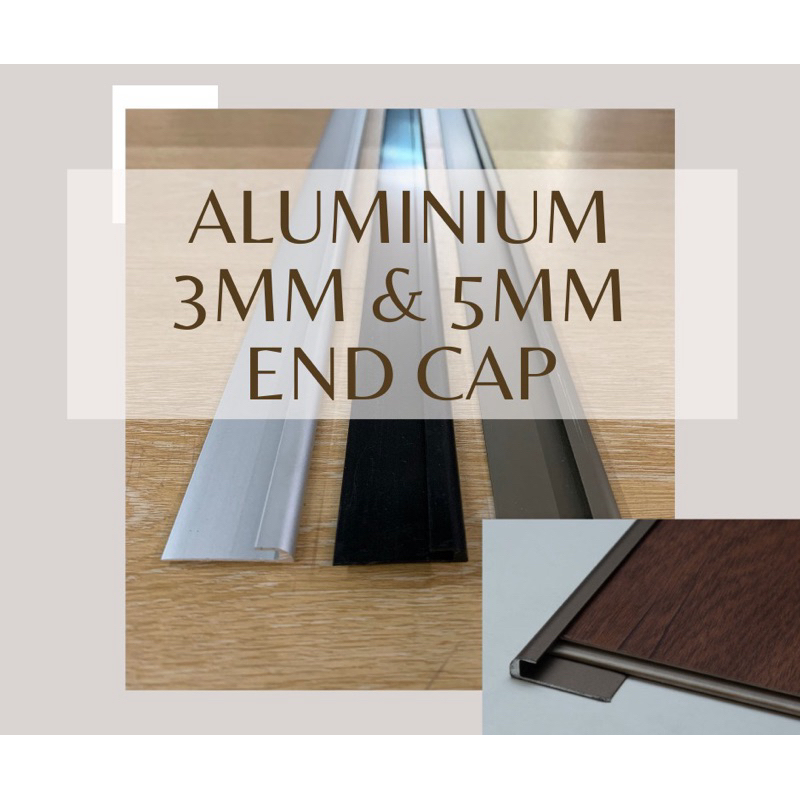 Flooring Accessories Aluminium End Cap (3mm/5mm) - for Vinyl & SPC ...