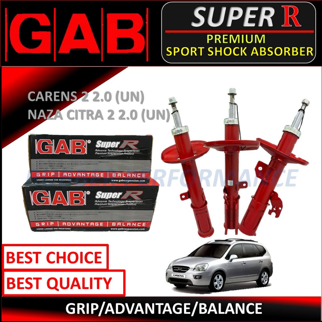 SET ORIGINAL GAB SUPER ABSORBER DEPAN/FRONT ABSORBER / REAR ABSORBER ...
