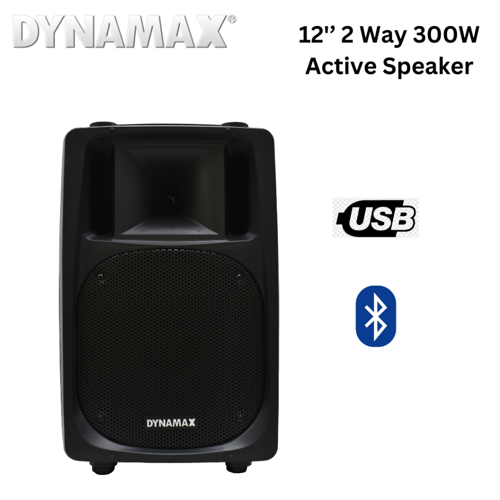 DYNAMAX MT12AII 12" 2-WAY Full Range Active Speaker (1 PC) | Shopee ...