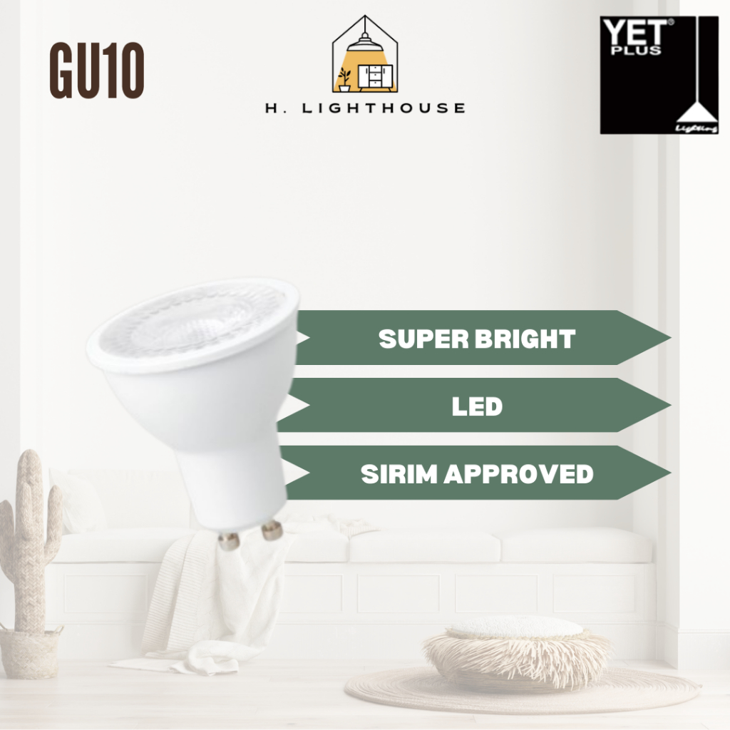 [SIRIM LULUS] YET PLUS GU10 LED 8W Lifespan 20000 Jam Sangat Terang ...