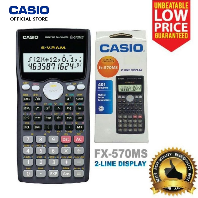 Casio Scientific Calculator kalkulator saintifik FX-570EX/FX-570MS/FX ...