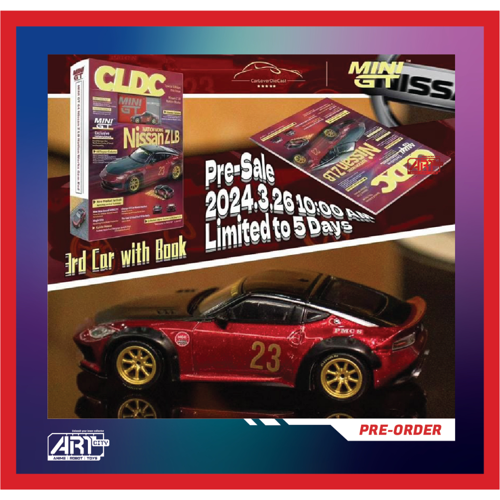 (READY STOCK) Mini GT - 737 Nissan Z LB Nation Works Gem Red with CLDC ...