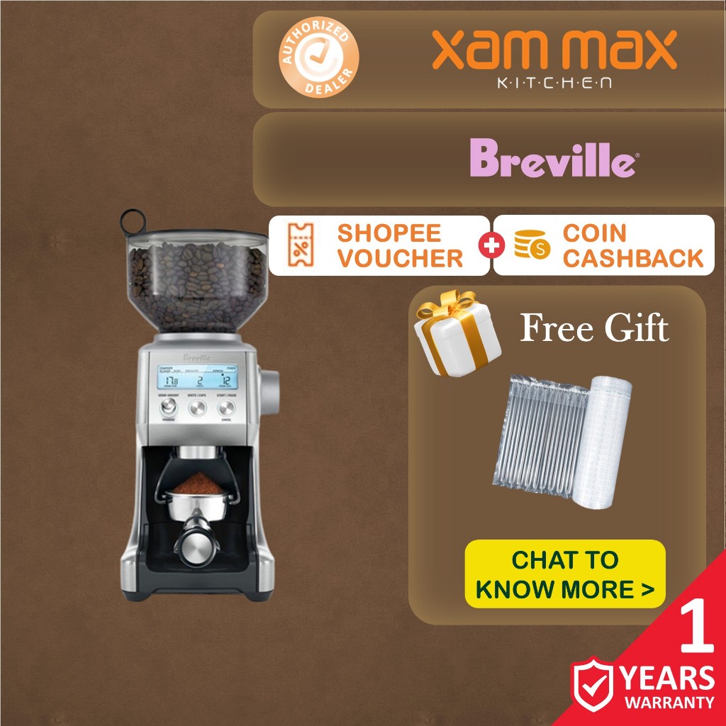 Breville - BCG820 Smart Coffee Grinder / Stainless Steel Coffee Grinder ...
