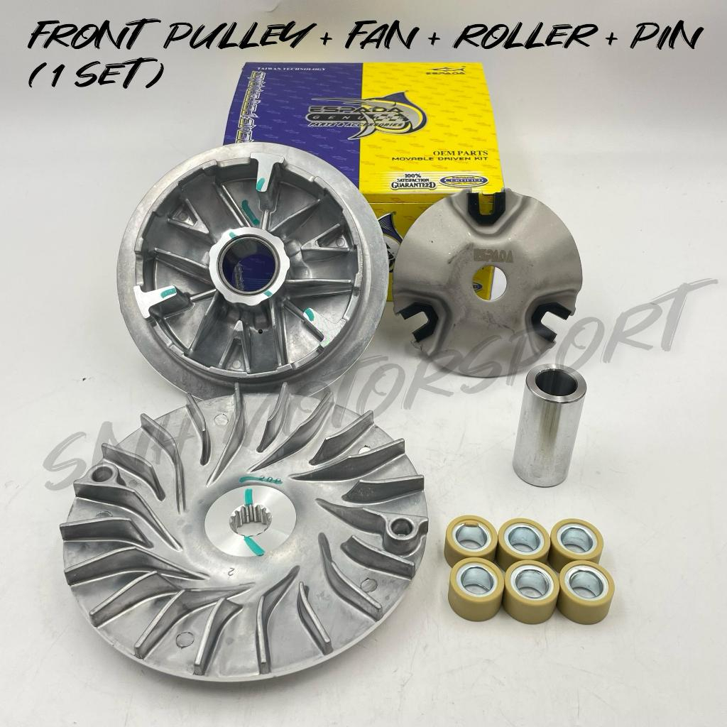 ESPADA Movable Driven Kit Front Pulley Comp Set + Roller + Pin + Fan ...