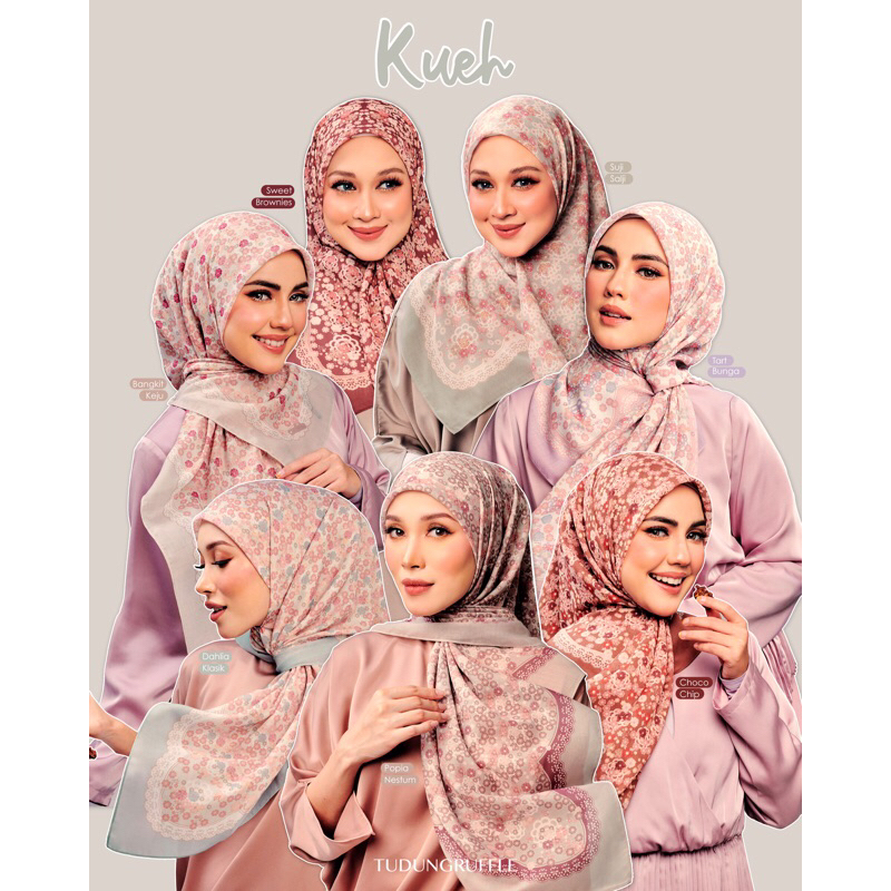 Readystock Tudung ruffle Kueh | Shopee Malaysia