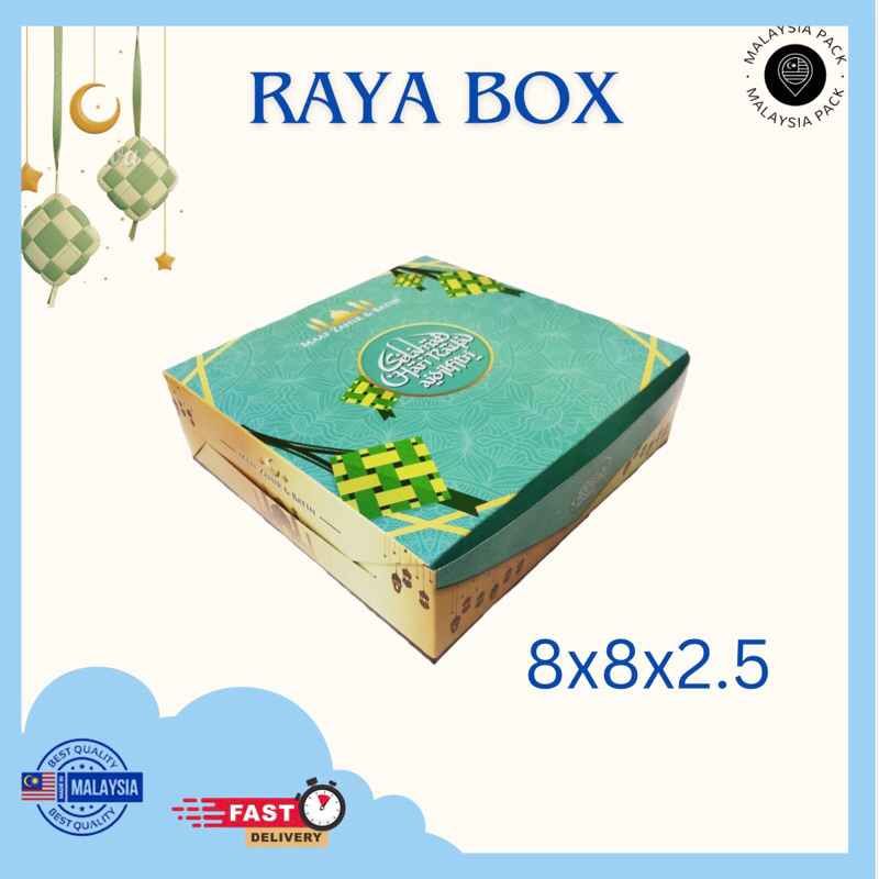 【Ready Stock】2024 Raya Window kuih lapis box/kotak kuih/kotak cake ...